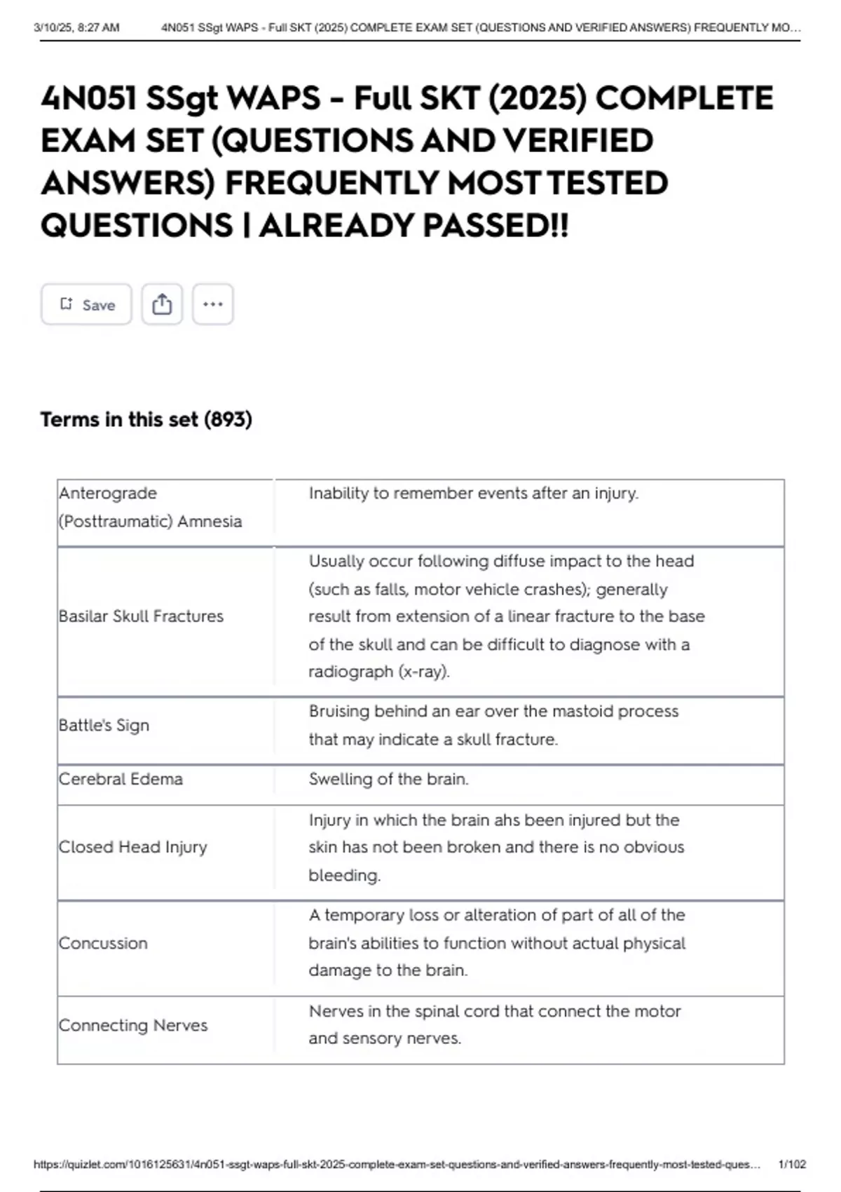 4N051 SSgt WAPS - Full SKT (2025) COMPLETE EXAM SET (QUESTIONS AND VERIFIED ANSWERS) FREQUENTLY ...