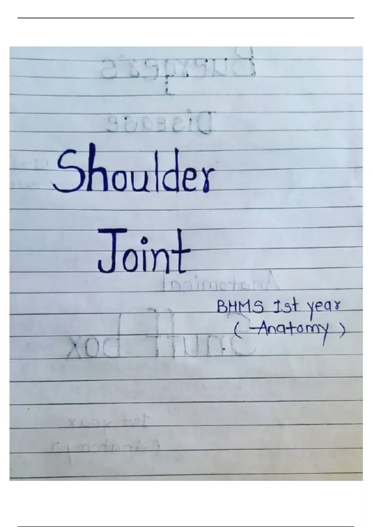 The structure and function of shoulder joint - Shoulder joint - Stuvia US