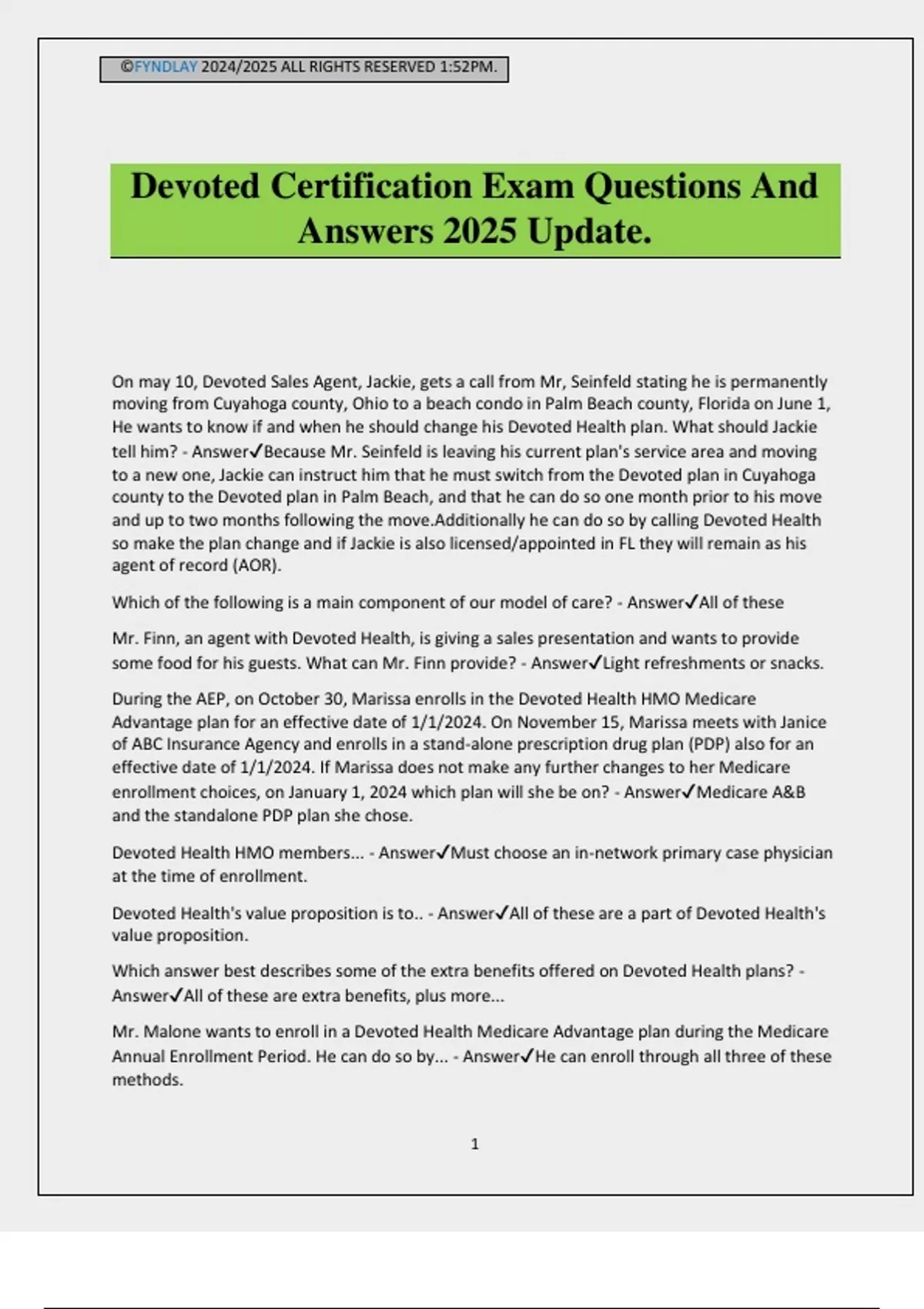 Devoted Certification Exam Questions And Answers 2025 Update. - Devoted ...