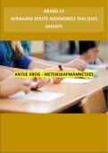 GRAAD 12 - AFRIKAANS EERSTE ADDISIONELE TAAL (EAT) - GEDIGTE 2025 ...