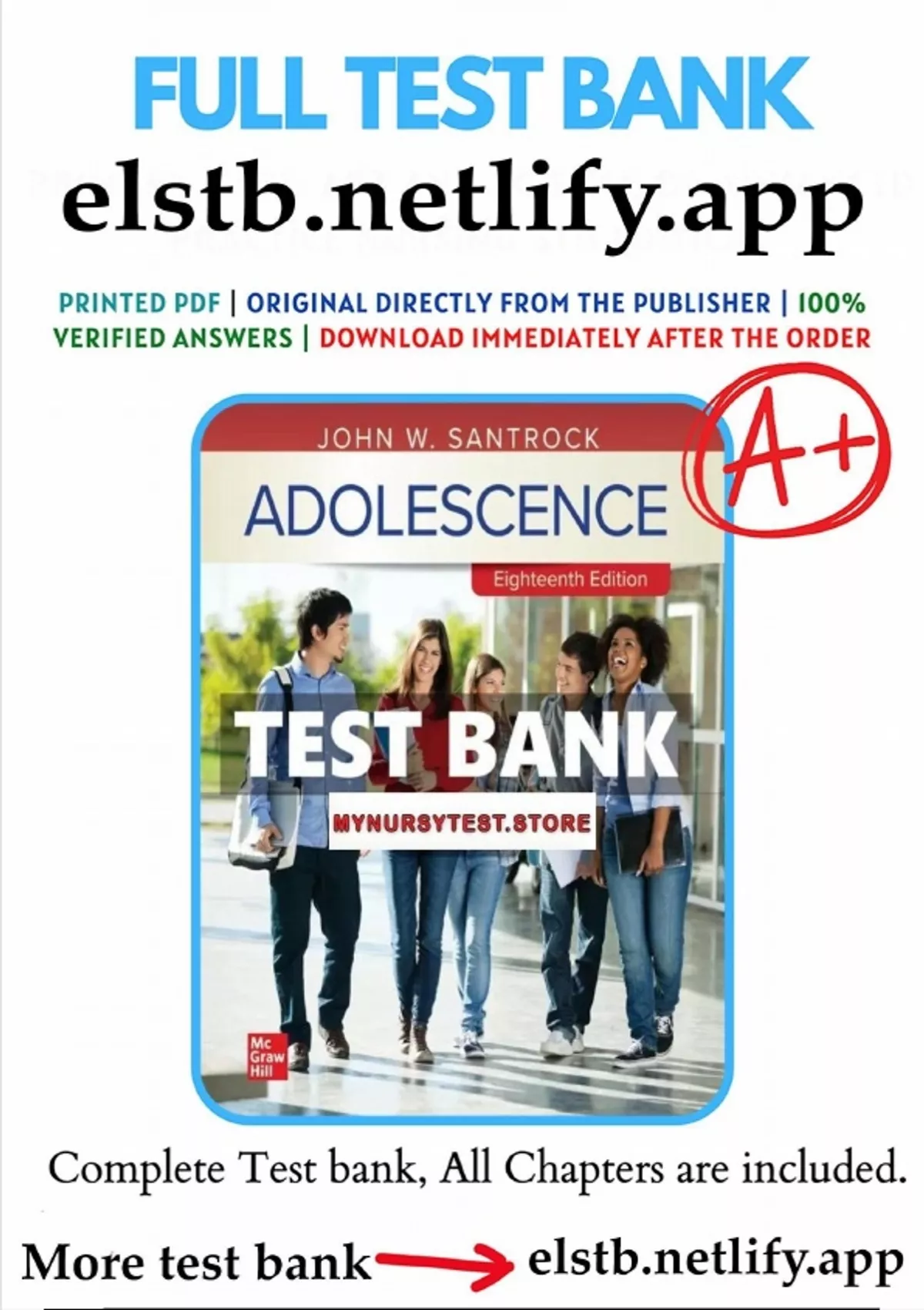 Test Bank for Adolescence, 18th Edition by John Santrock.pdf ...