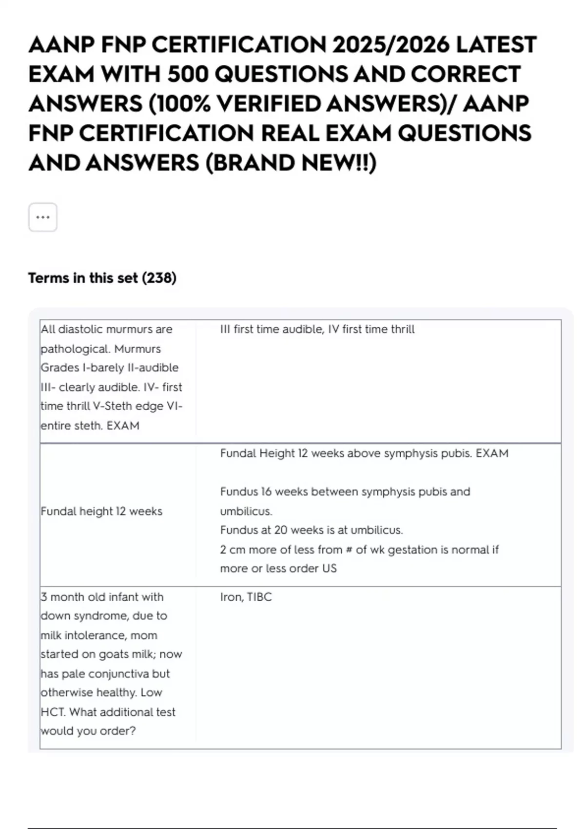 AANP FNP CERTIFICATION 2025/2026 LATEST EXAM WITH 500 QUESTIONS AND ...