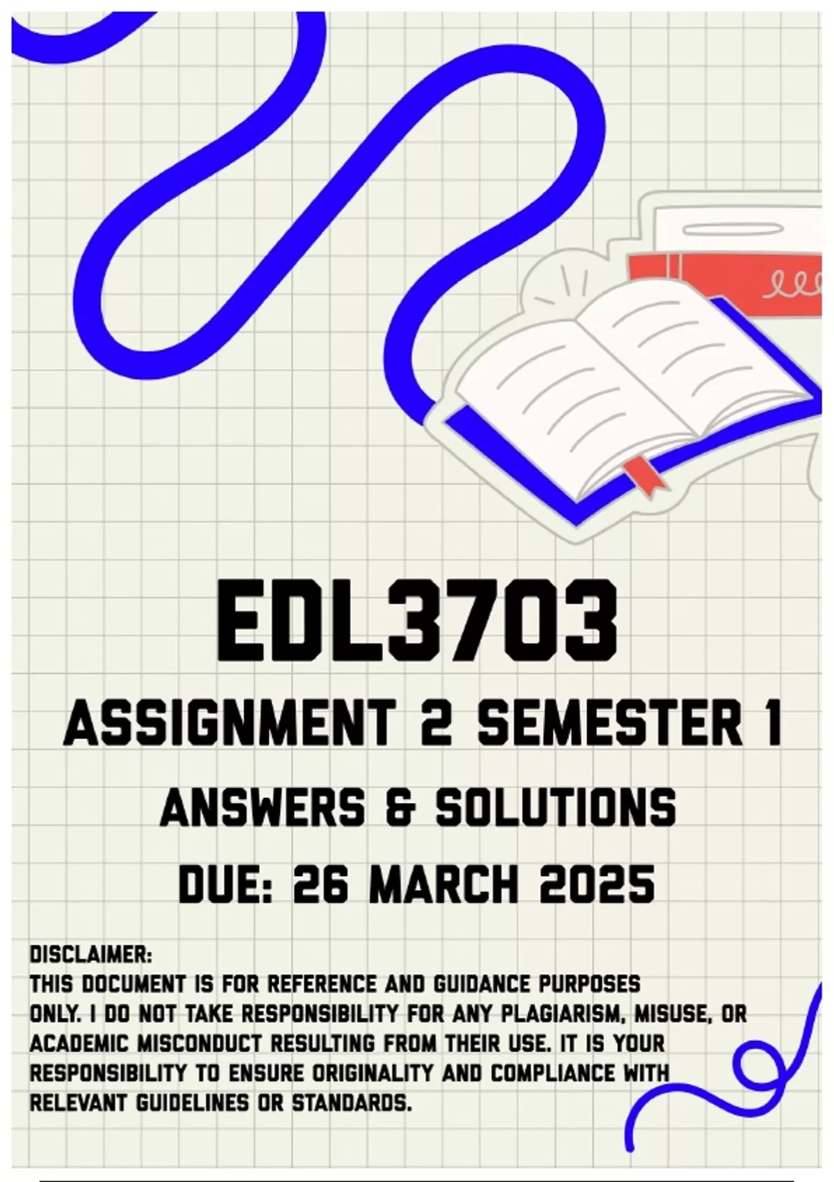 EDL3703 Assignment 2 Semester 1 | Due 26 March 2025 - Education Law ...