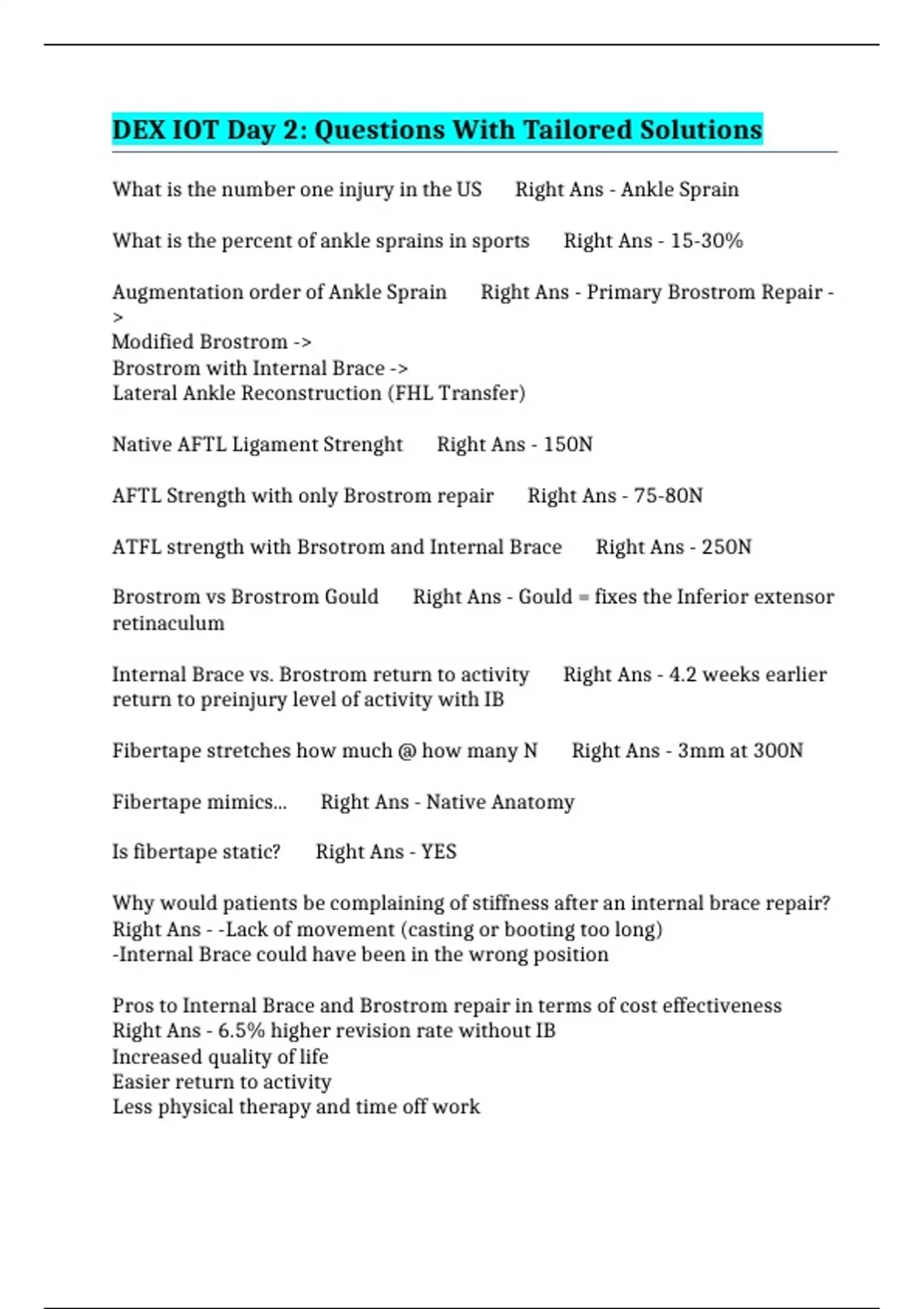 DEX IOT Day 2: Questions With Tailored Solutions - DEX IOT - Stuvia US