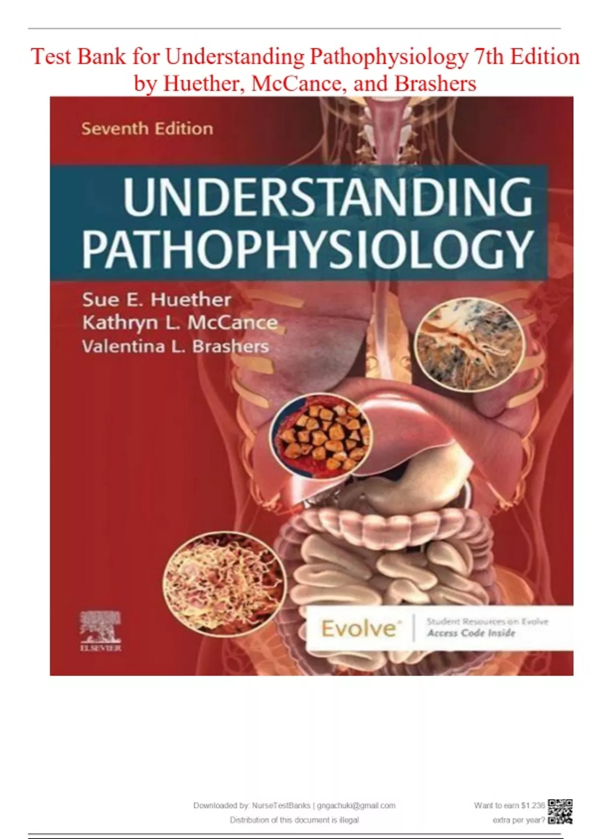 Test Bank for Understanding Pathophysiology 7th Edition by Huether ...