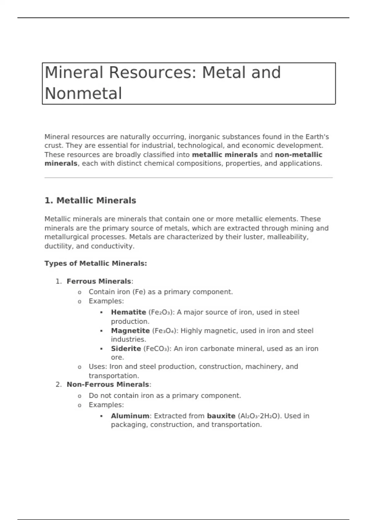 Summary "Unearthing the Treasures of the Earth: A Deep Dive into ...