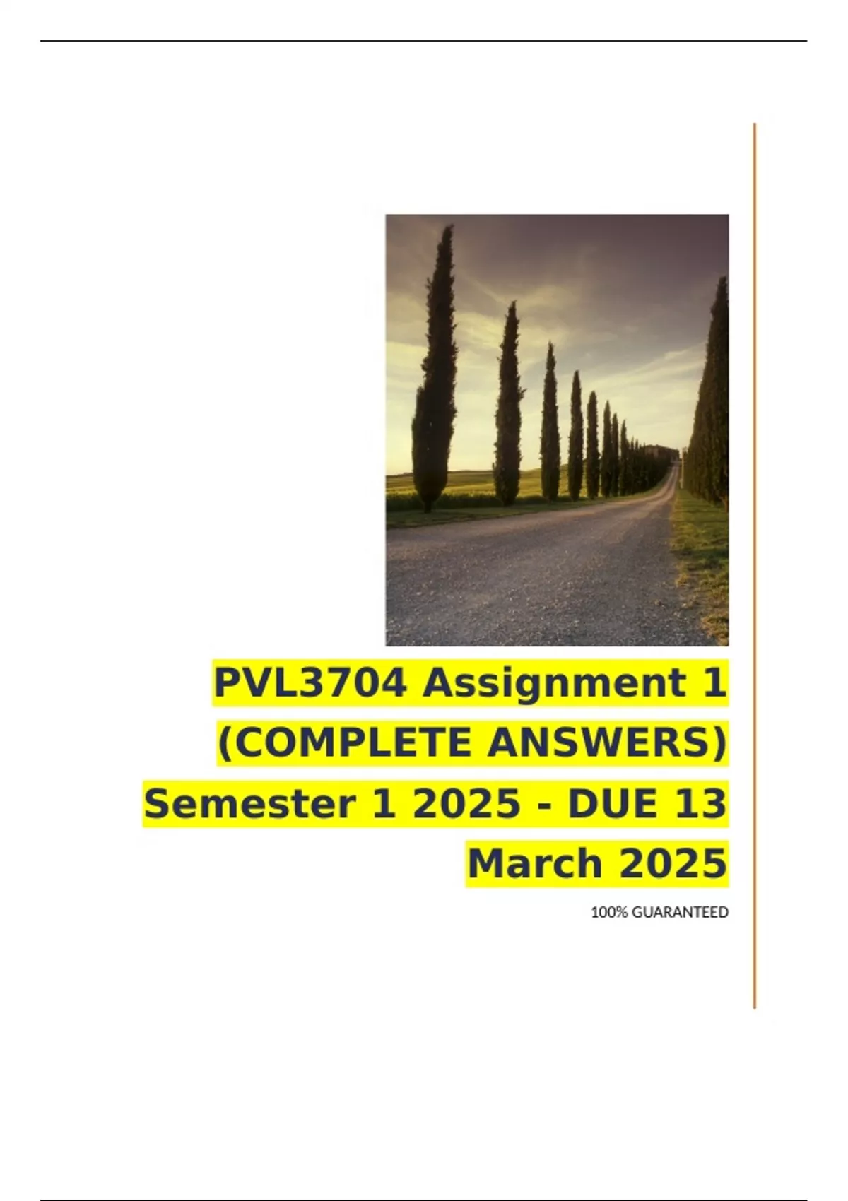 PVL3704 Assignment 1 (COMPLETE ANSWERS) Semester 1 2025 - DUE 13 March 2025 - PVL3704 - Stuvia SA