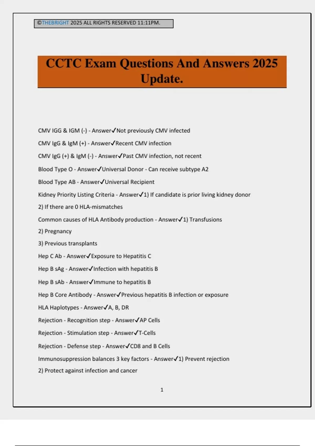 CCTC Exam Questions And Answers 2025 Update. - CCTC - Stuvia US