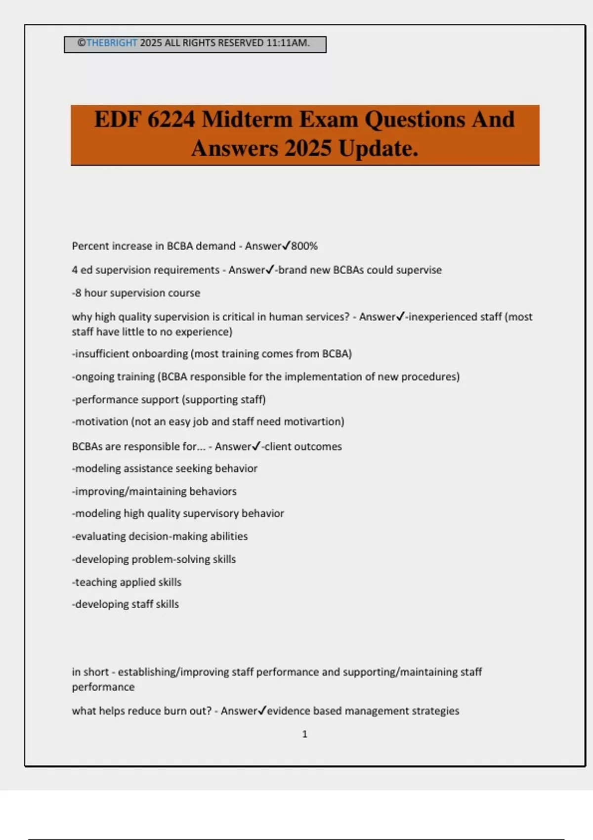 EDF 6224 Midterm Exam Questions And Answers 2025 Update. - EDF 6224 - Stuvia US