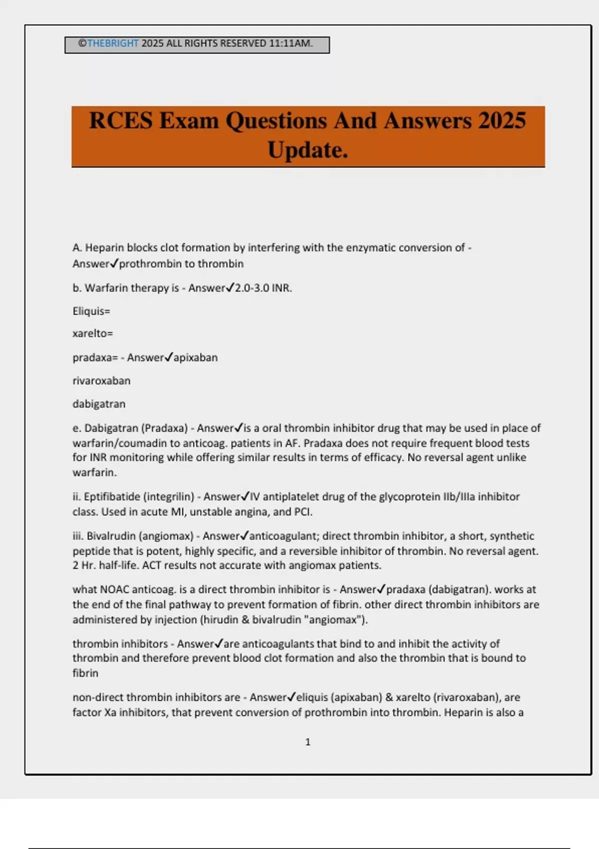 RCES Exam Questions And Answers 2025 Update. - RCES - Stuvia US