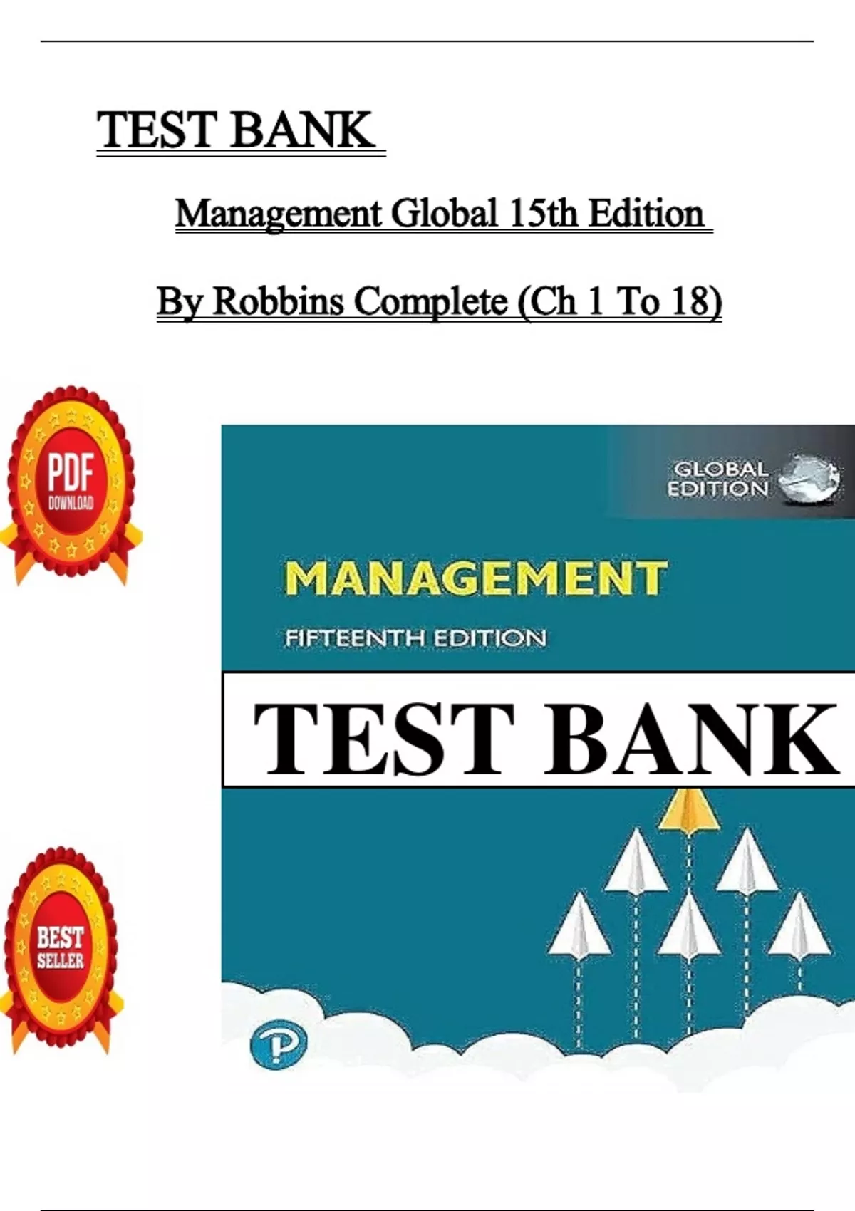 Test Bank For Management Global 15th Edition By Robbins Complete (Ch 1 ...