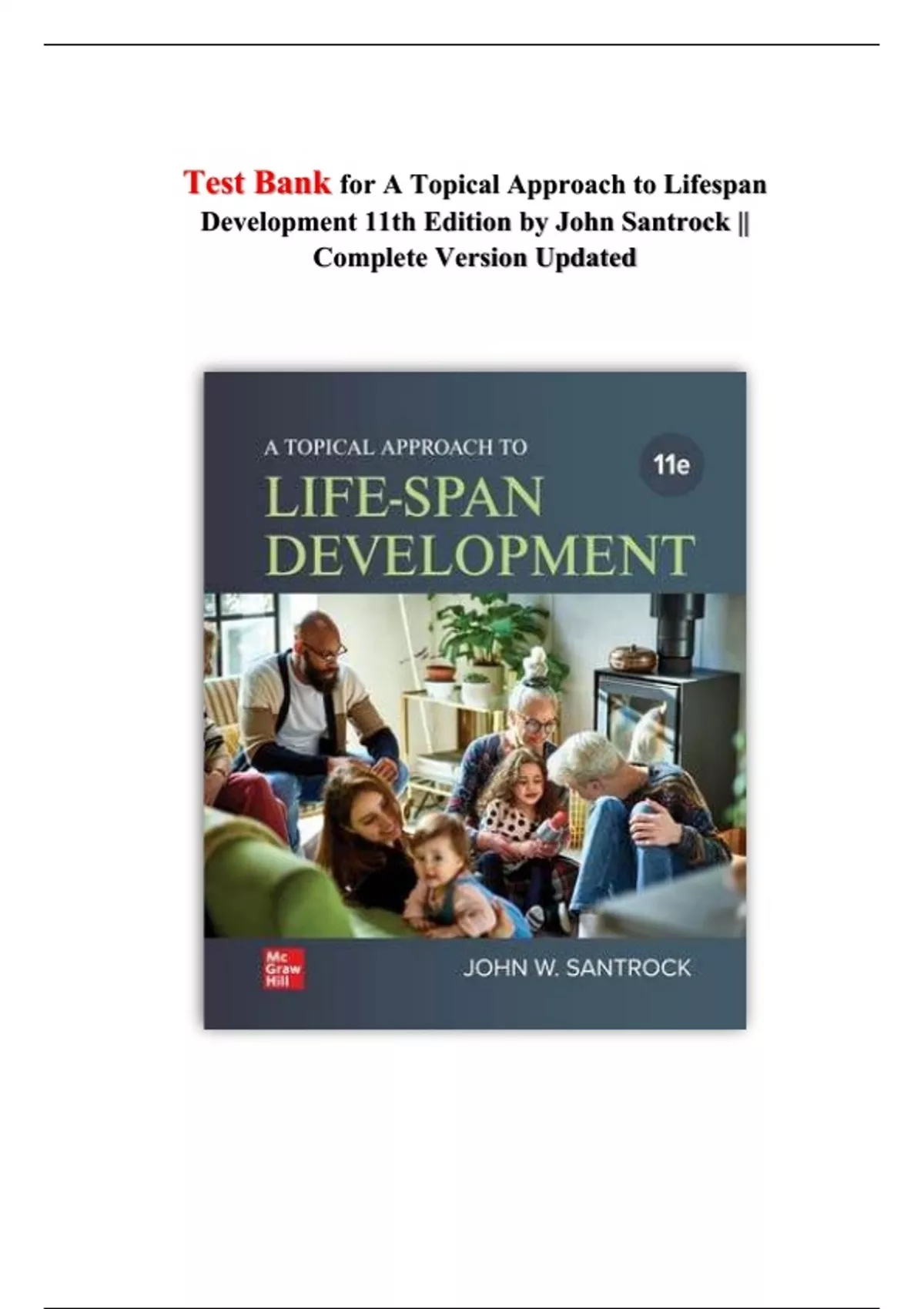 A Topical Approach to Lifespan Development (11th Edition) – John ...