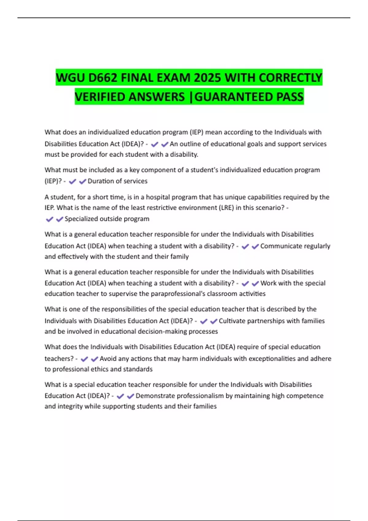 WGU D662 Leadership Prep Bundle | Strategy, Influence & Power | 2025 ...