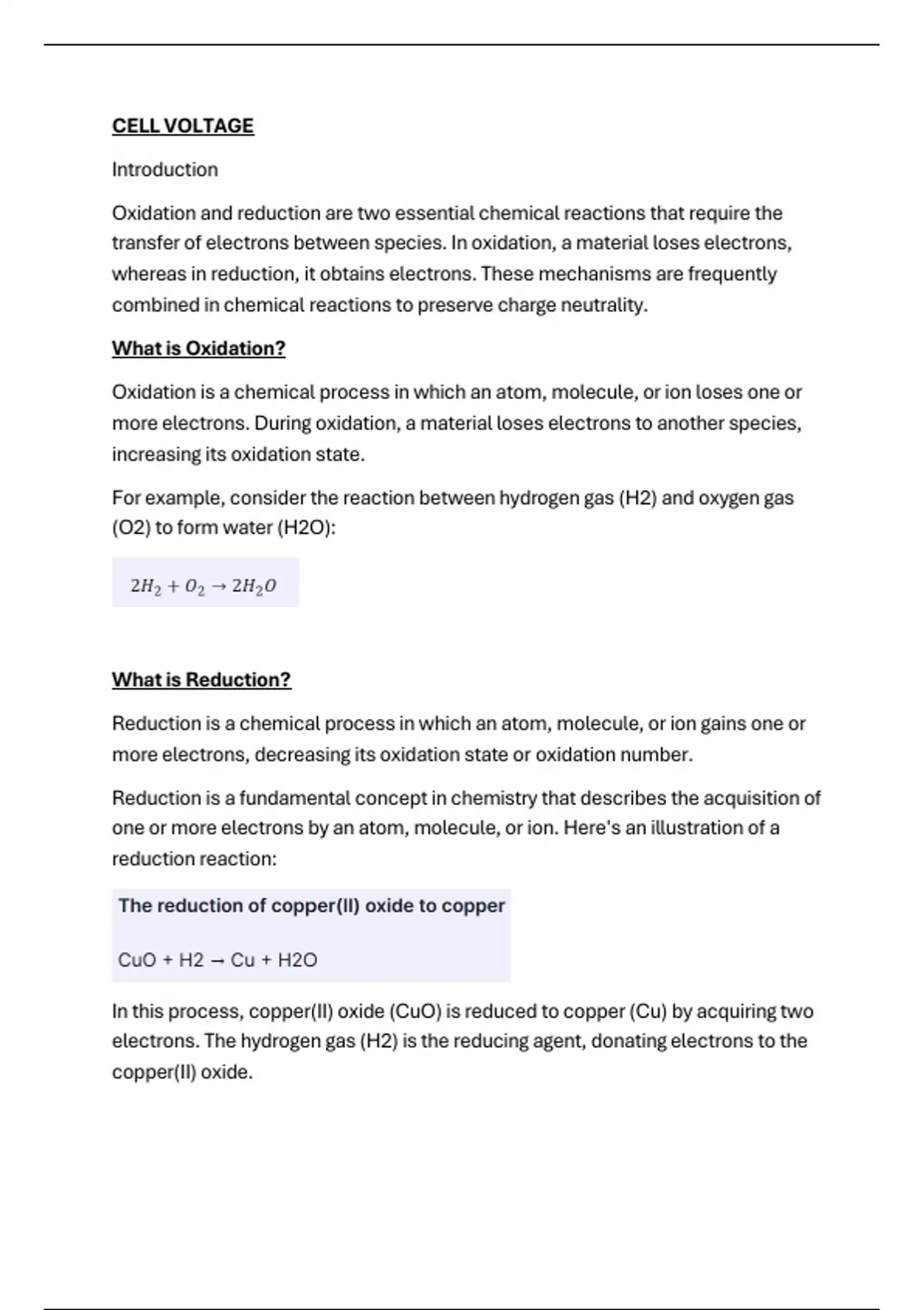 Summary Btec Applied Science Level 3 Unit 13b Redox For Industry Unit In Applications Of An