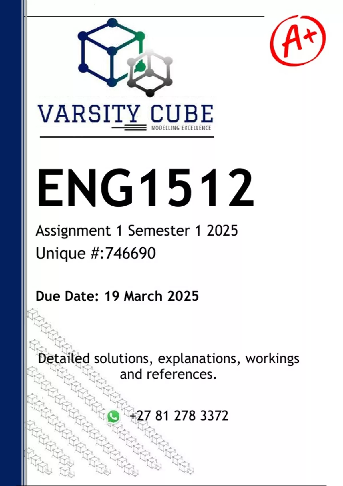 ENG1512 Assignment 1 (DETAILED ANSWERS) Semester 1 2025 - DISTINCTION GUARANTEED - English for ...