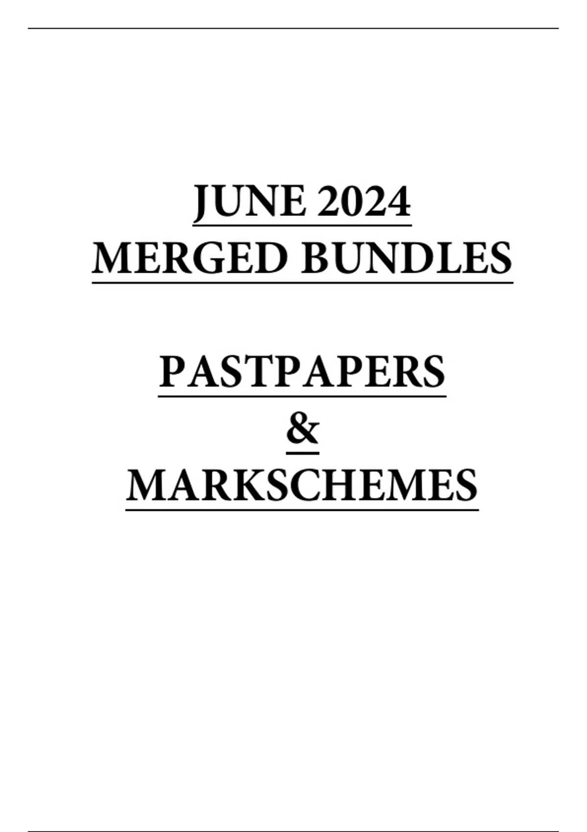 MERGED OCR GCSE JUNE 2024 MATHS FOUNDATION TIER PAPERS AND MARKSCHEMES ...