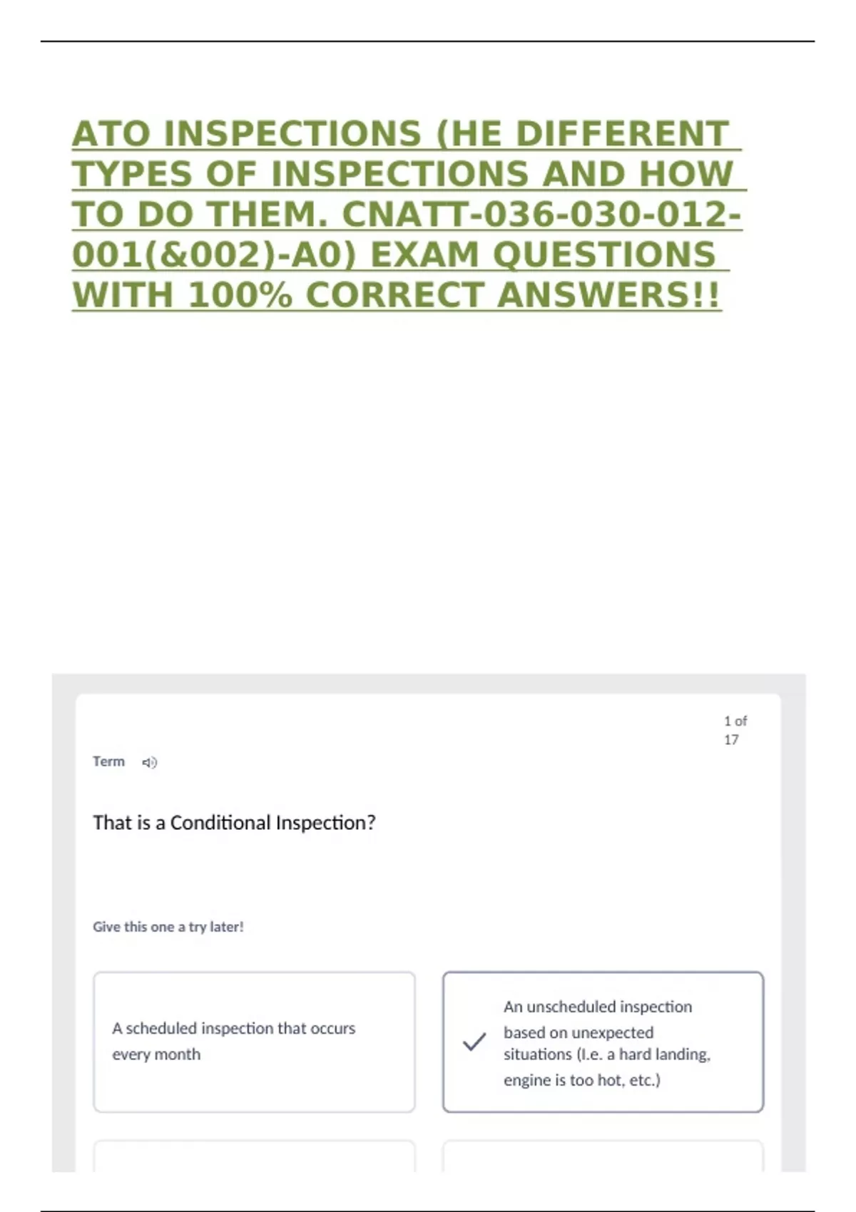 ATO INSPECTIONS (THE DIFFERENT TYPES OF INSPECTIONS AND HOW TO DO THEM ...