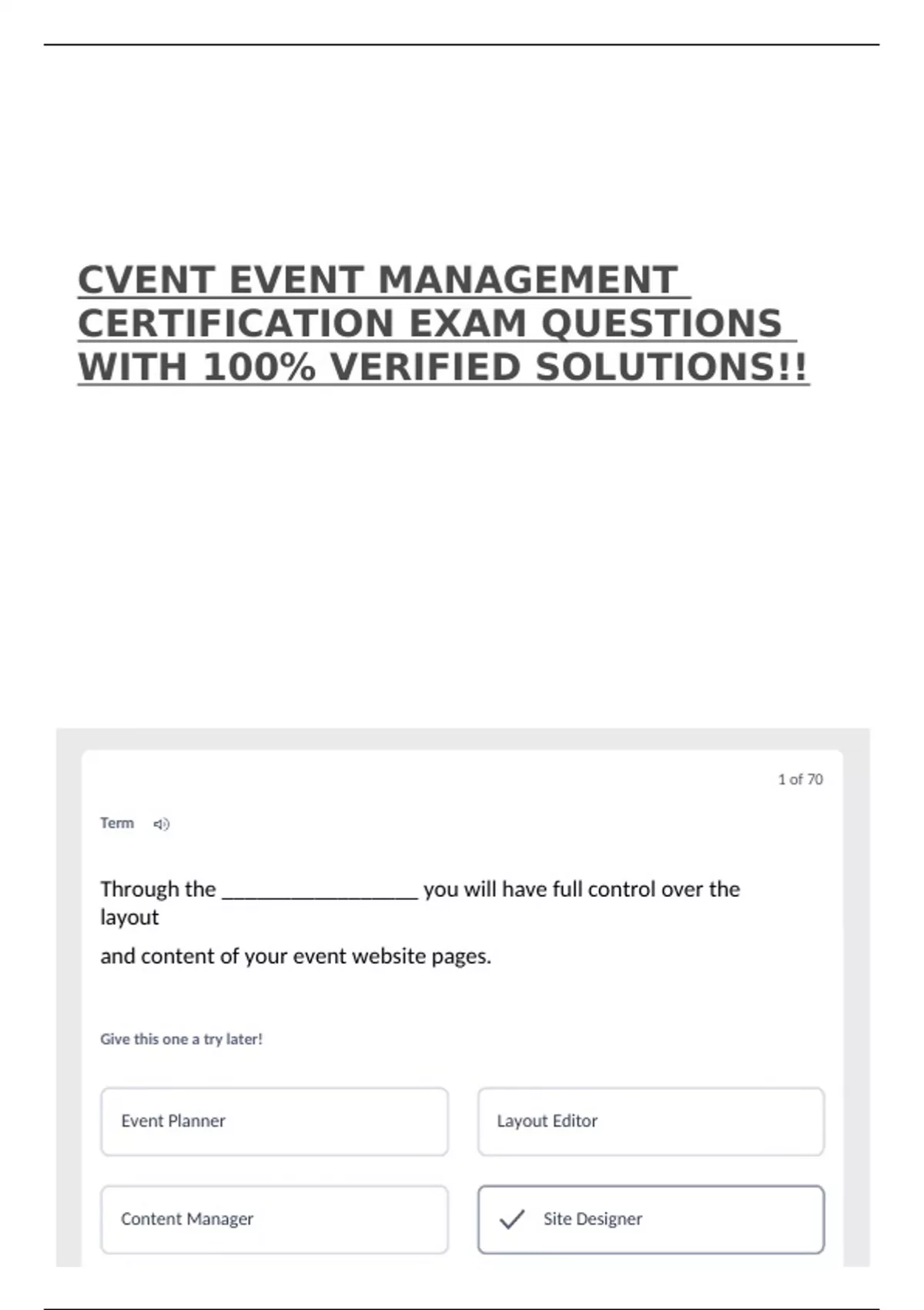 TEXAS EMISSIONS INSPECTIONS EXAM 2025 QUESTIONS WITH SOLVED ANSWERS ...