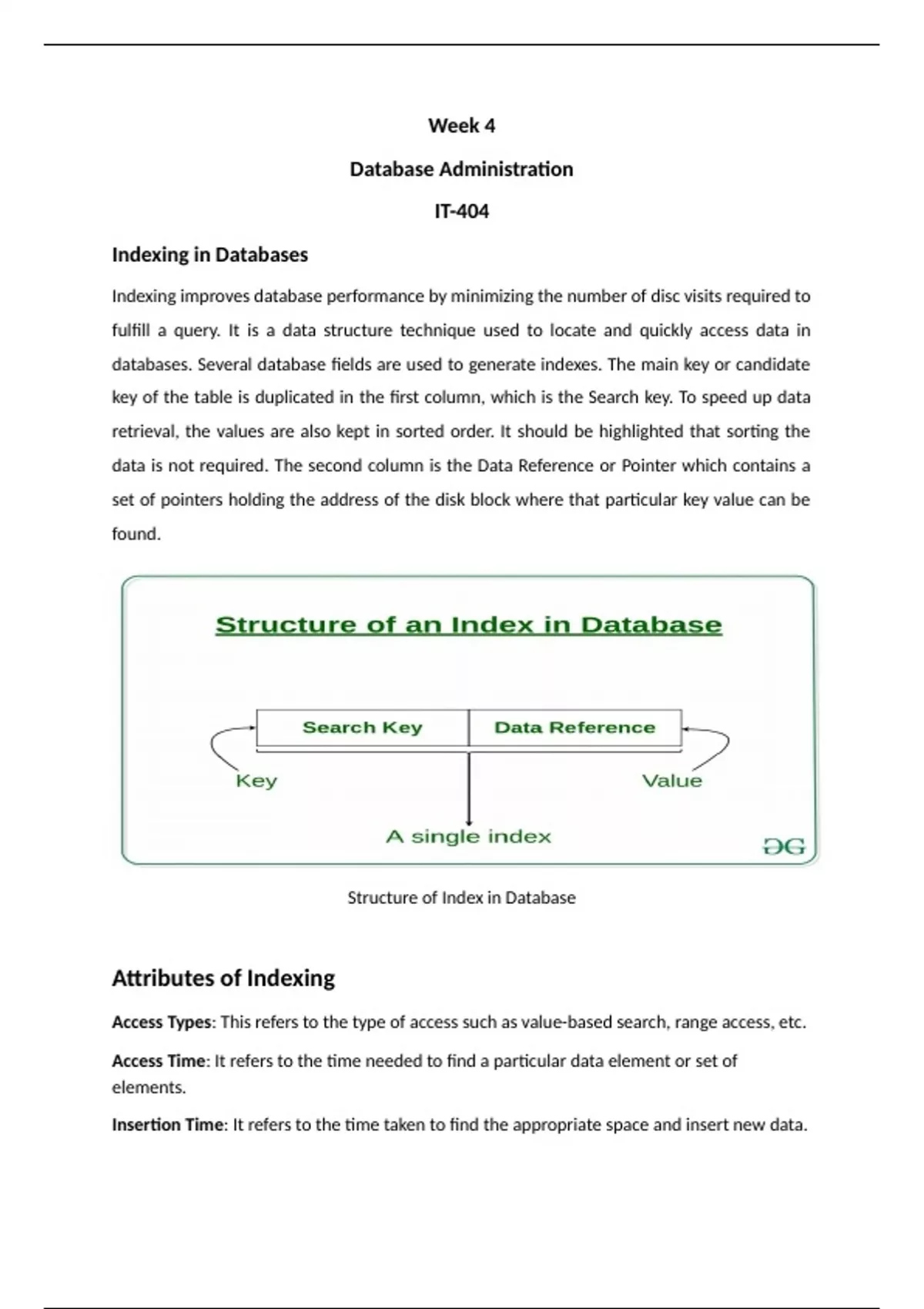 Database - IT402 - Stuvia US