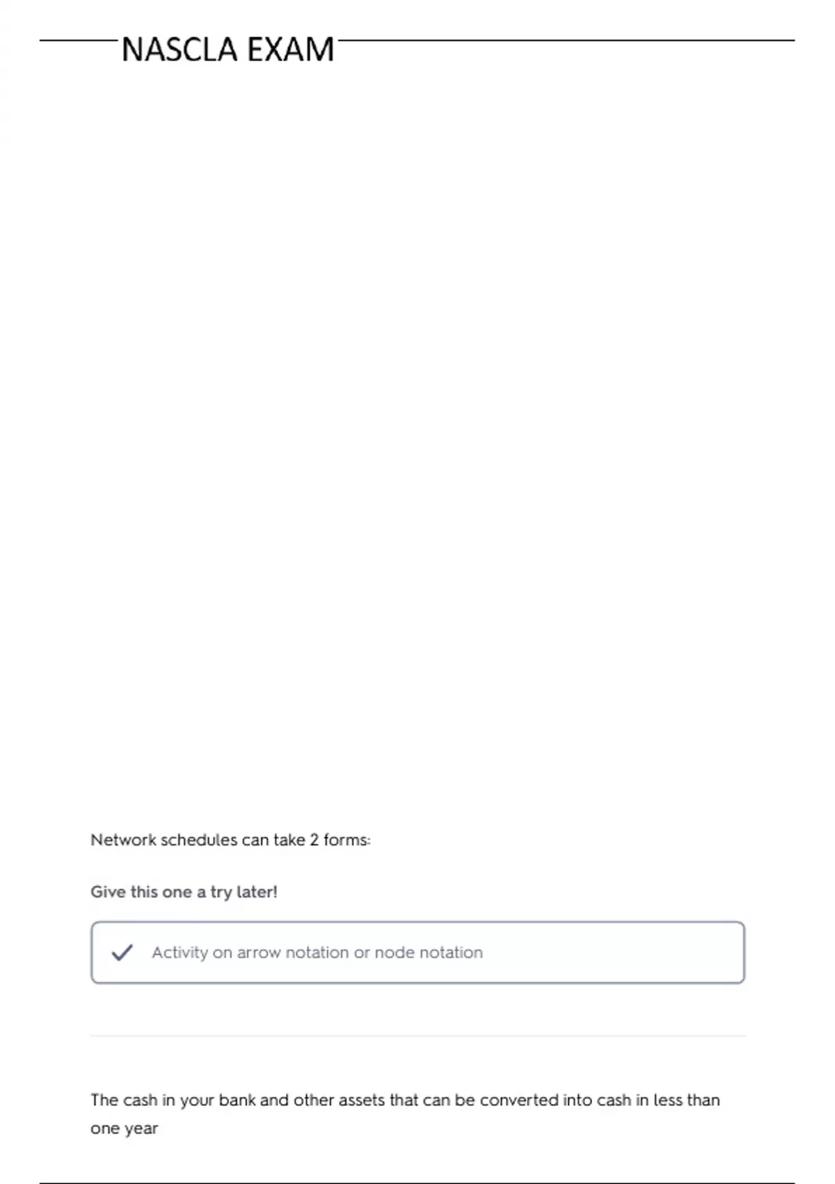 NASCLA PRACTICE EXAM 1 QUESTIONS AND ANSWERS 100% CORRECT | UPDATED ...