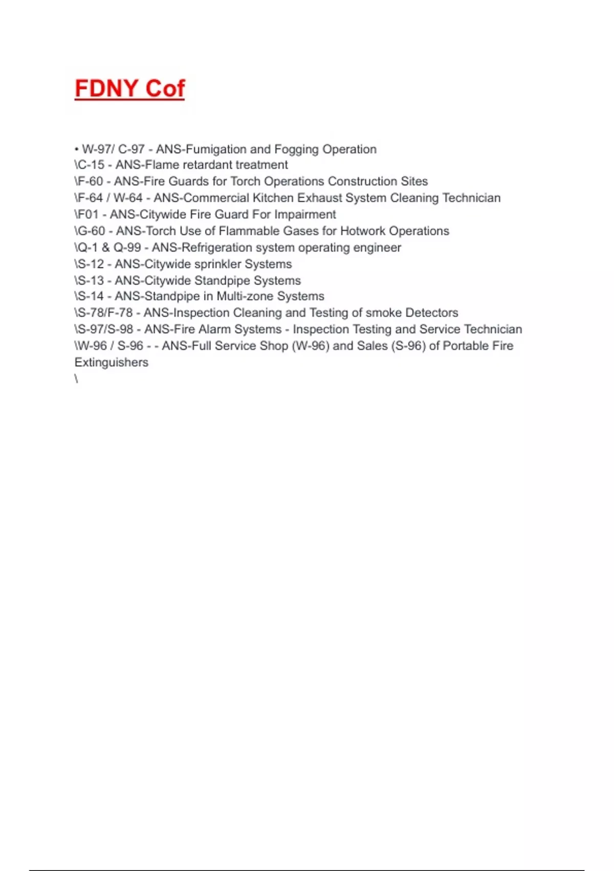FDNY Cof Exam 2025/2026 Questions With Completed Solutions. - FDNYC G60 ...