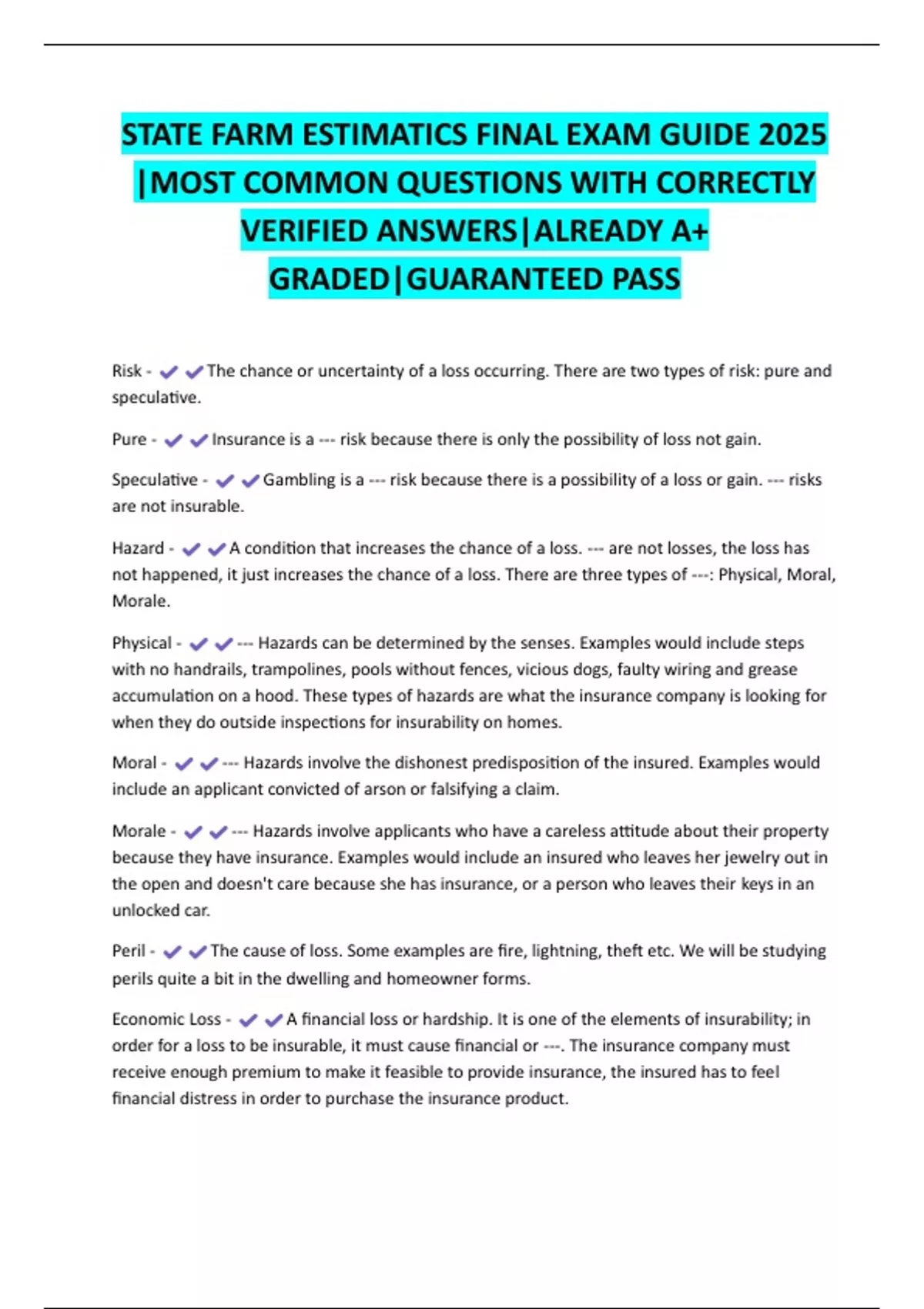 Vehicle Damage Appraisal Guide for State Farm Estimatics 2025 ...