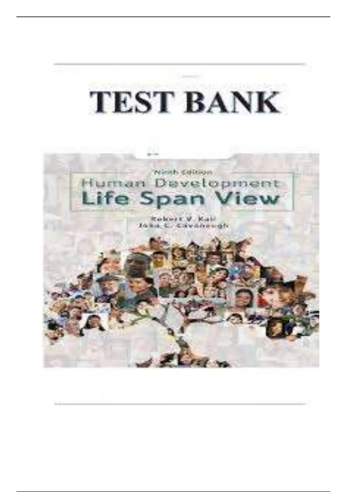 TEST BANK For Human Development: A Life-Span View, 9th Edition By ...