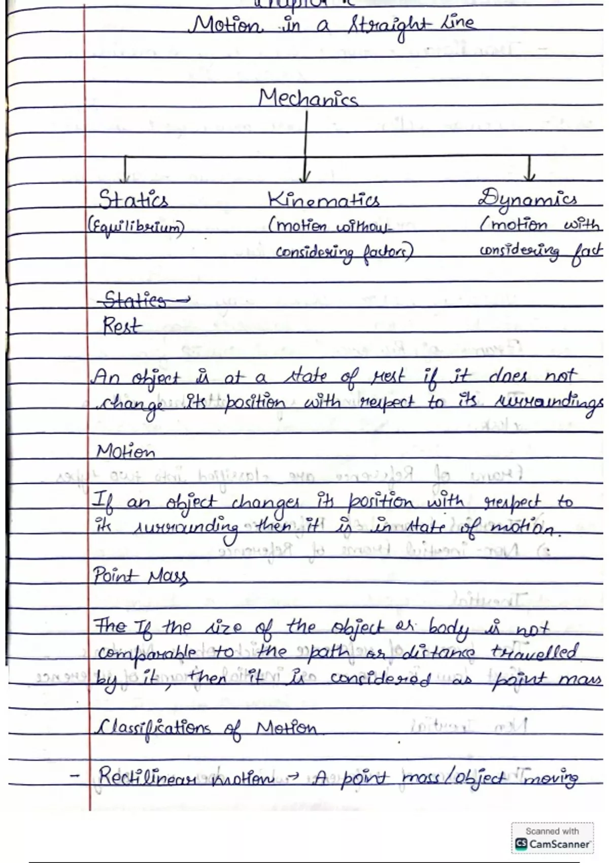 Class 11 cbse chapter 2 physics motion in straight line - Physics ...