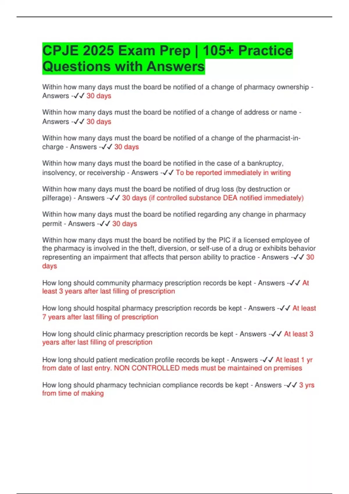 CPJE 2025 Exam Prep | 105+ Practice Questions with Answers - CPJE ...