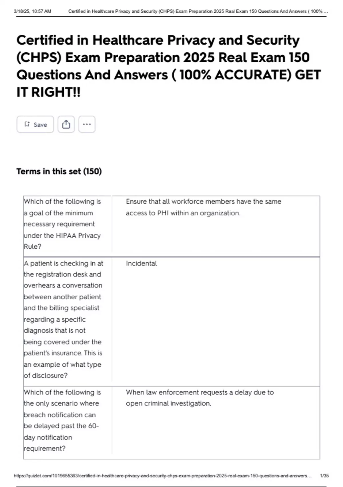Certified In Healthcare Privacy And Security Chps Exam Preparation