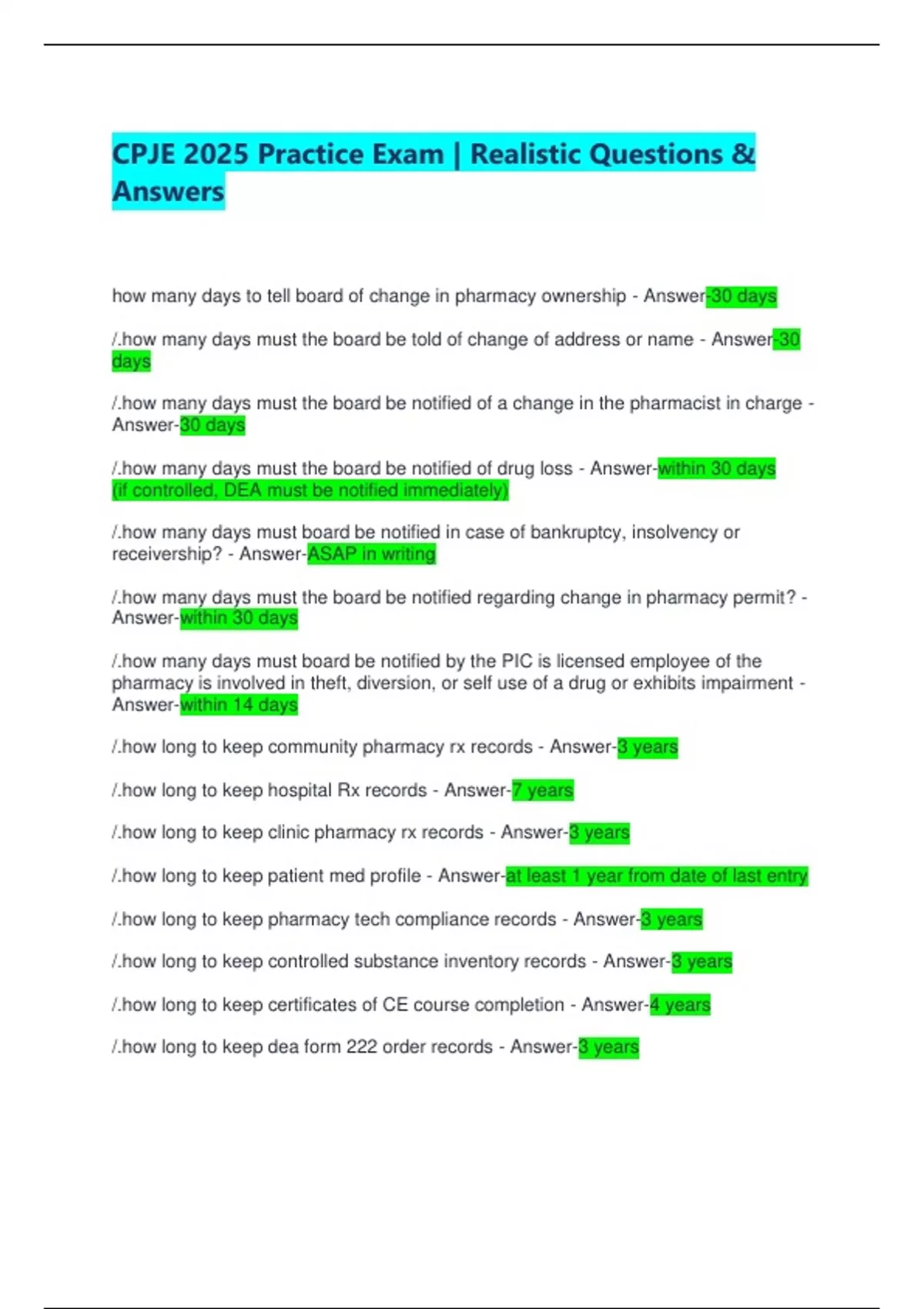 CPJE 2025 Practice Exam | Realistic Questions & Answers - CPJE 2025 ...