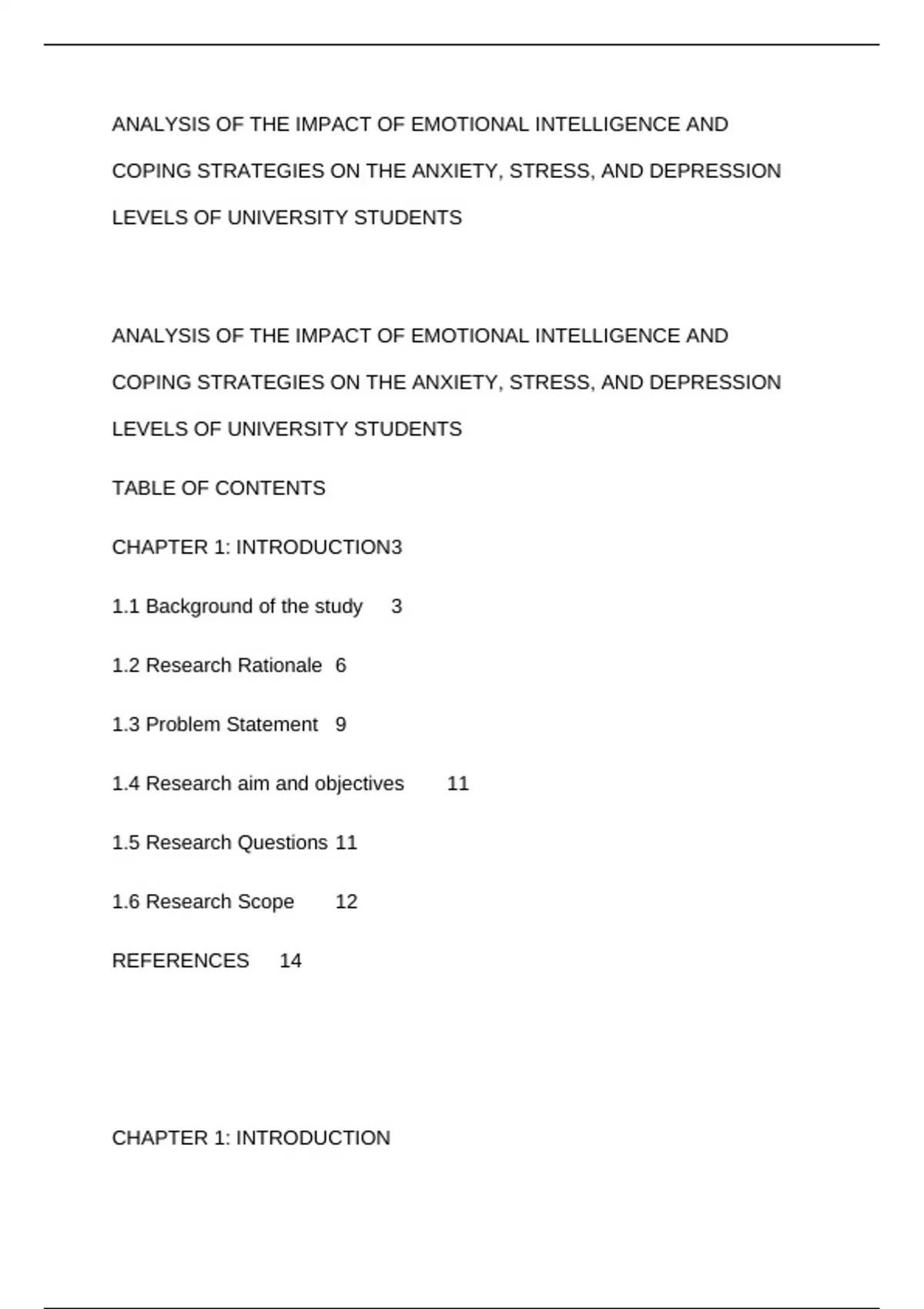 ANALYSIS OF THE IMPACT OF EMOTIONAL INTELLIGENCE AND COPING STRATEGIES ...