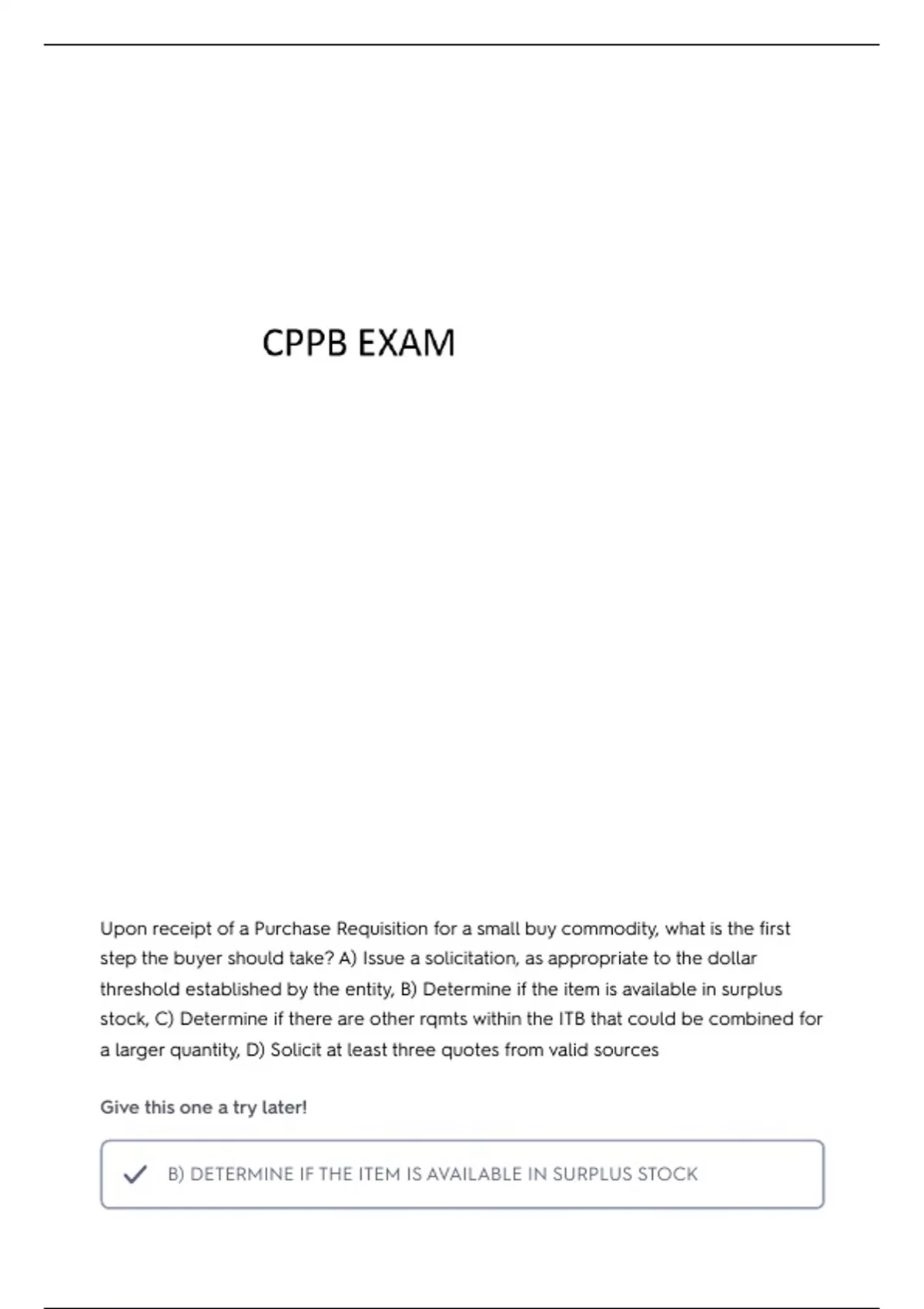 CPPB PREP COURSE - PRACTICE TEST QUESTIONS| 2025-26| WITH COMPLETE ...