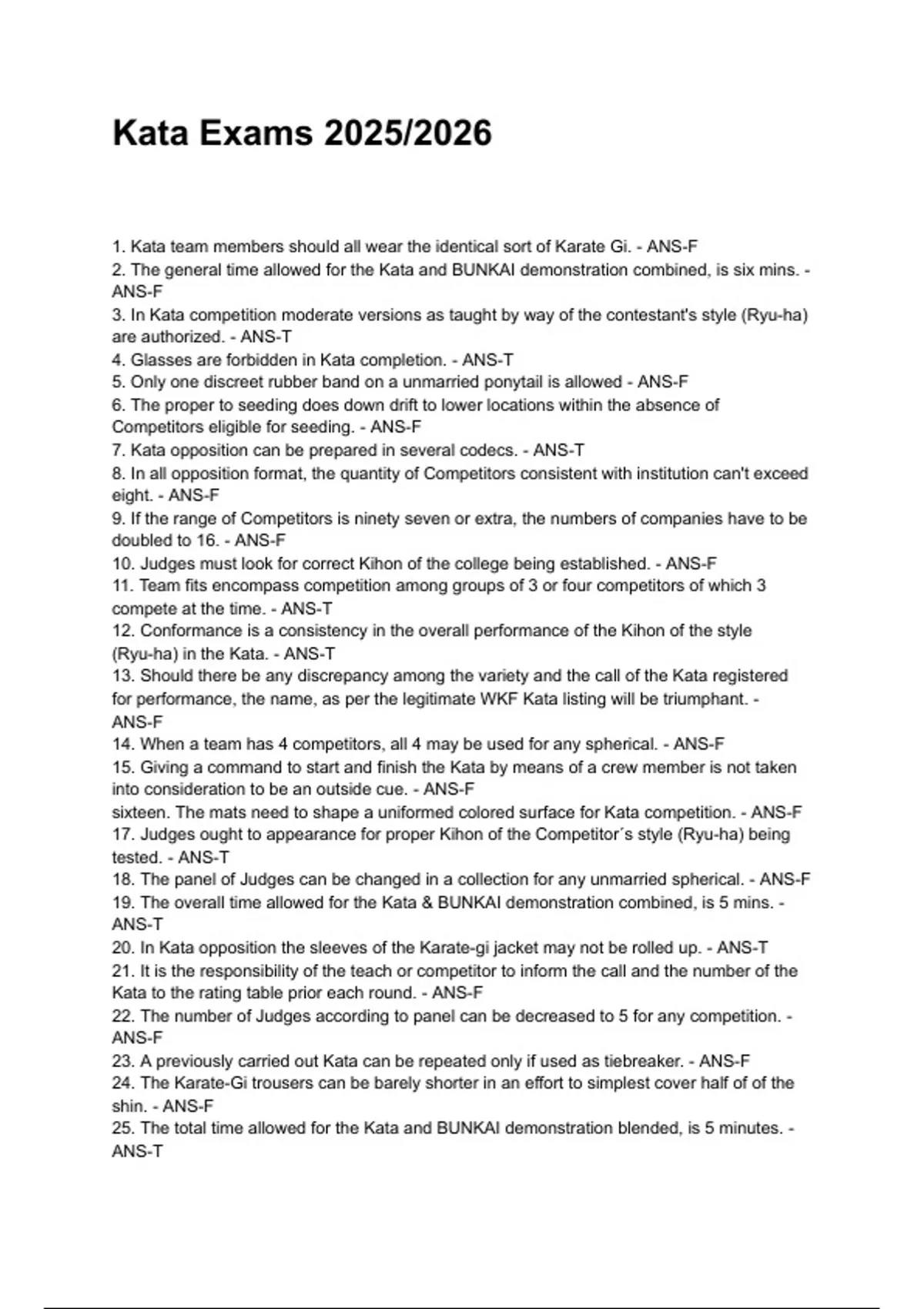 Kata Exams 2025/2026 QUESTIONS WITH DETAILED VERIFIED ANSWERS (100% ...