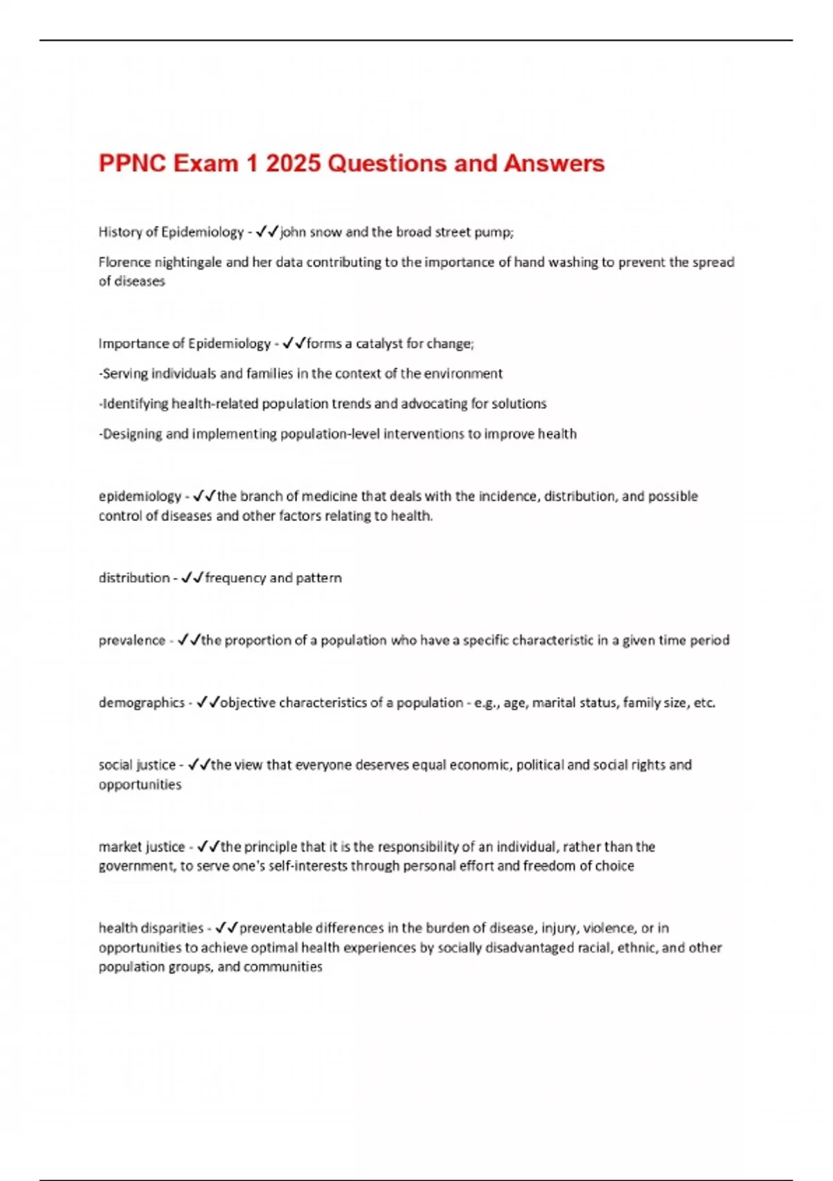 PPNC Exam 1 2025 Questions and Answers - PPNC - Stuvia US