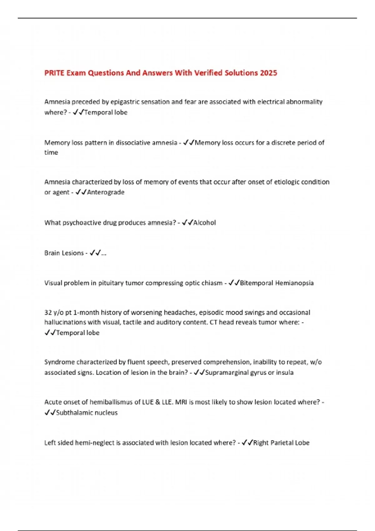 PRITE Exam Questions And Answers With Verified Solutions 2025 - PRITE ...
