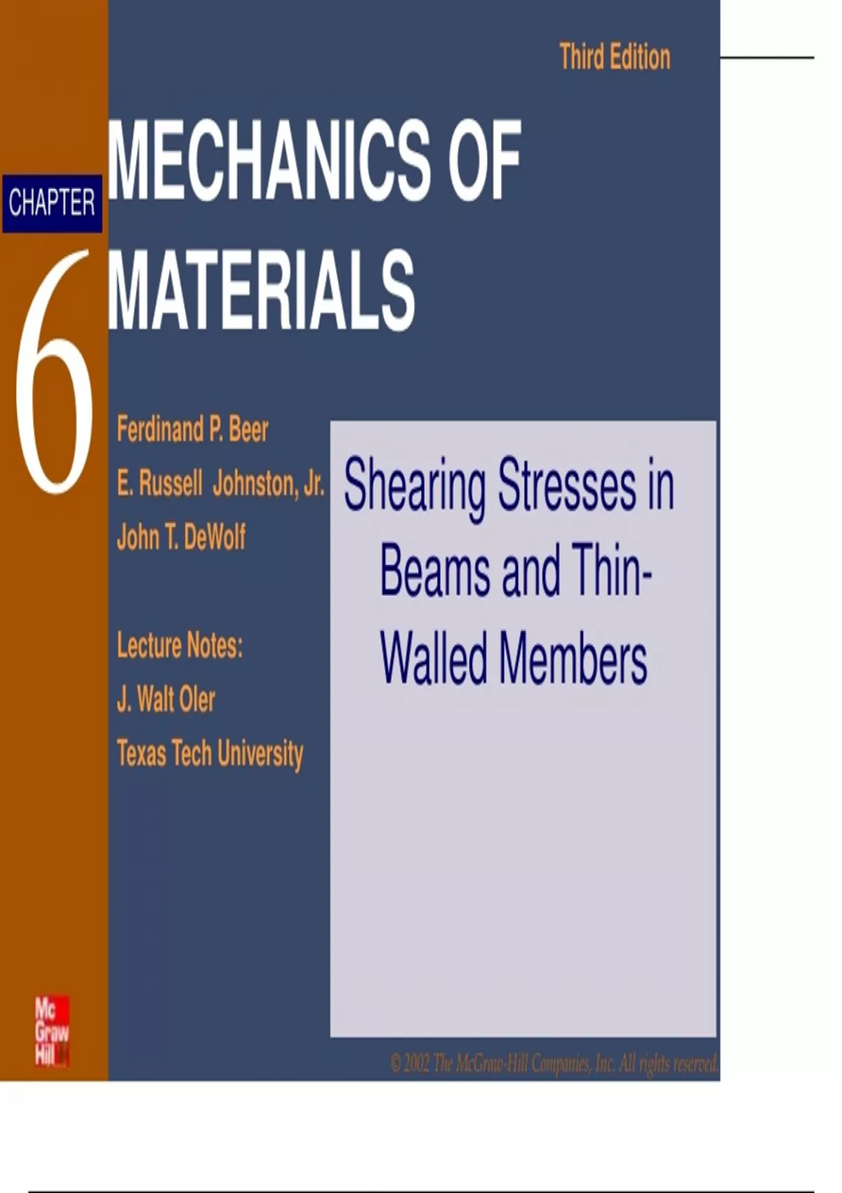 THE COMPLETE TESTBANK | MECHANICS OF MATERIALS CHAPTER 6 |SHEARING ...