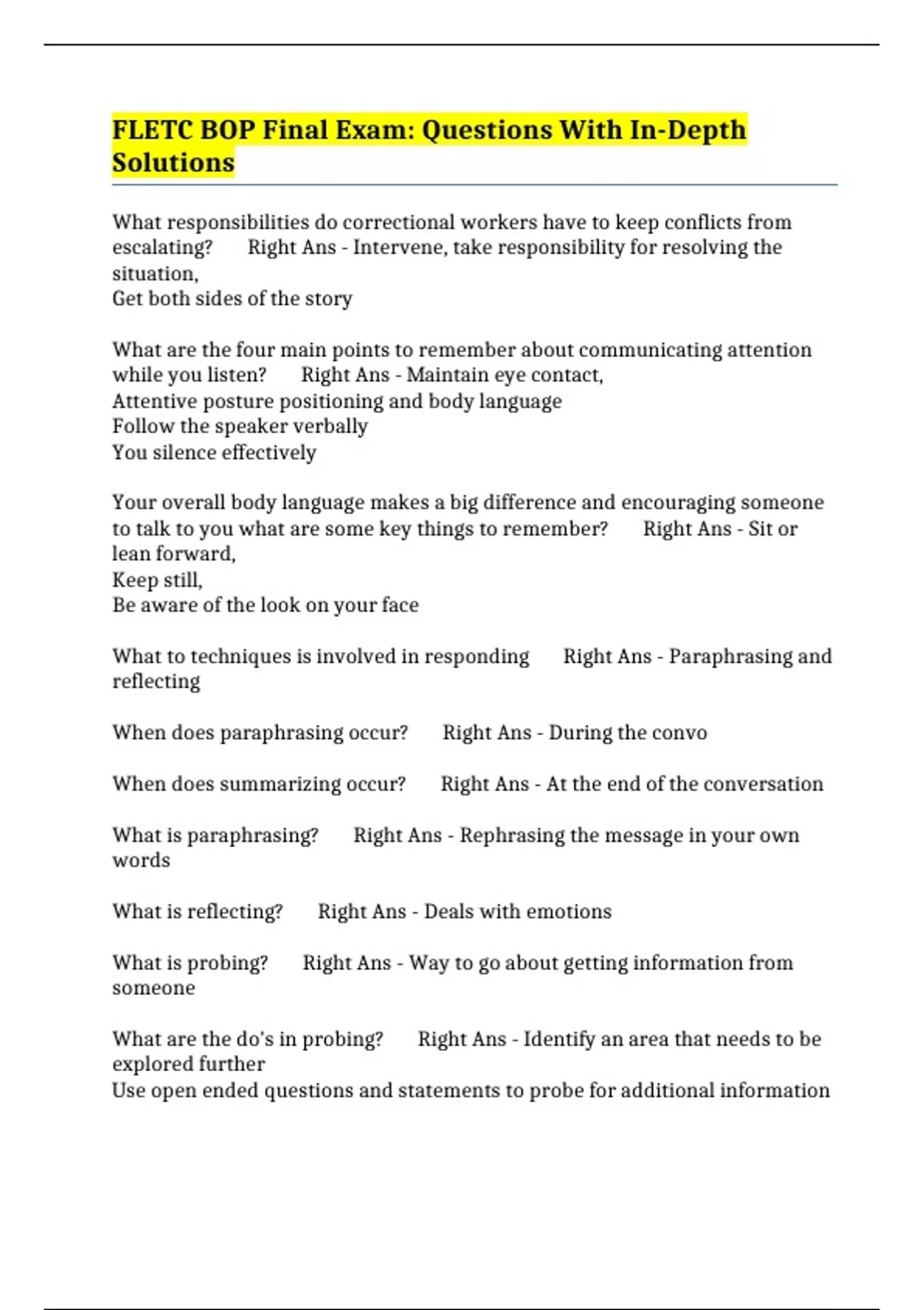 FLETC BOP Final Exam: Questions With In-Depth Solutions - FLETC BOP ...