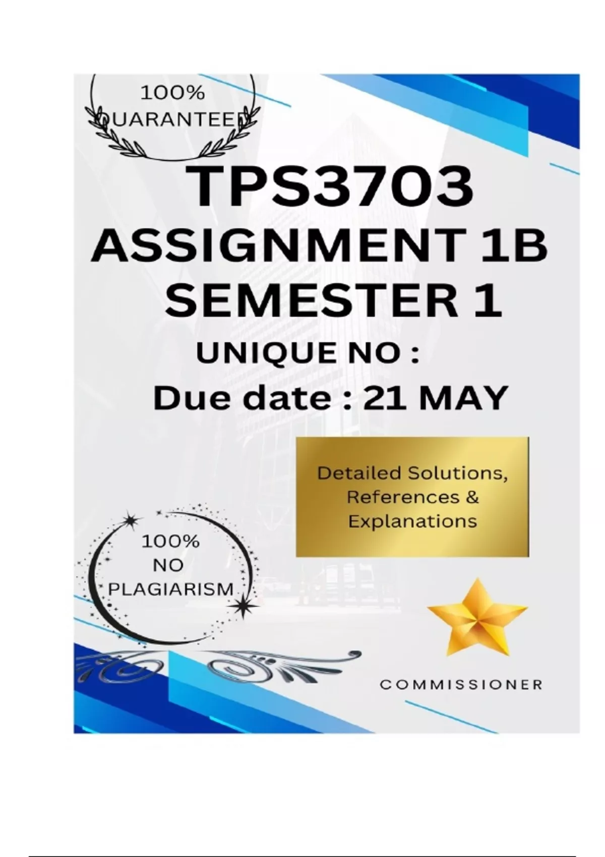 TPS3703 Assignment 1B (COMPLETE ANSWERS) 2025 - DUE 21 May 2025 - Teaching practice for Senior ...