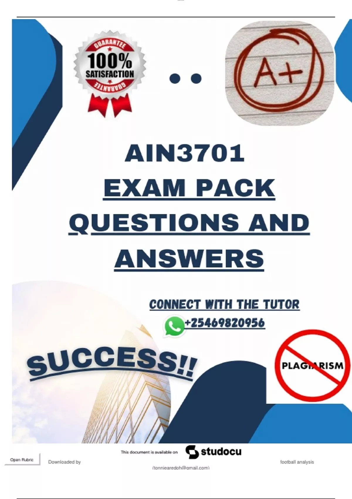 AIN3701 EXAM PACK 2025[LATEST QUESTIONS AND ANSWERS] - AIN3701 - Stuvia SA