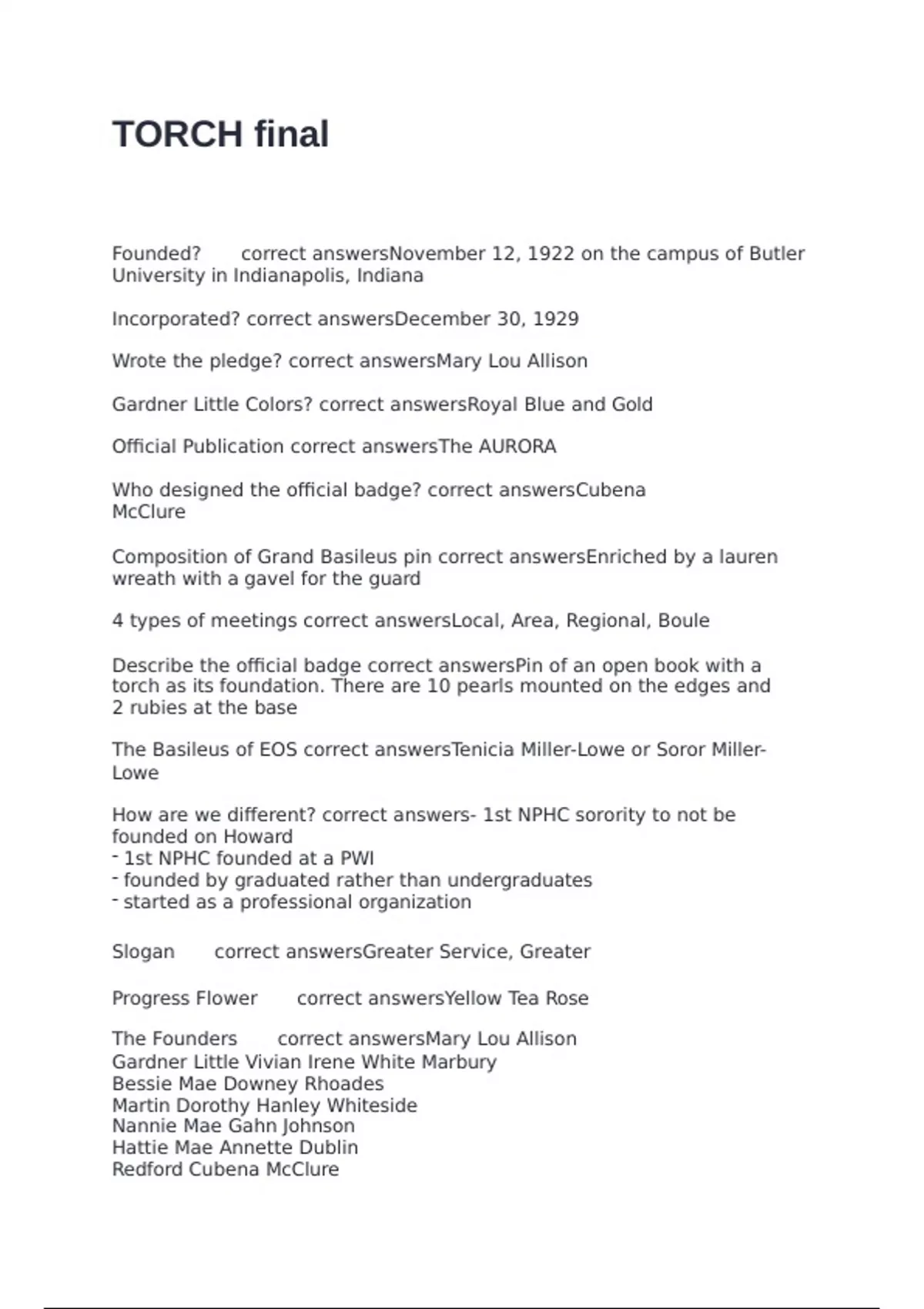 TORCH final exam with 100% correct answers 2025 - TORCH fin - Stuvia US