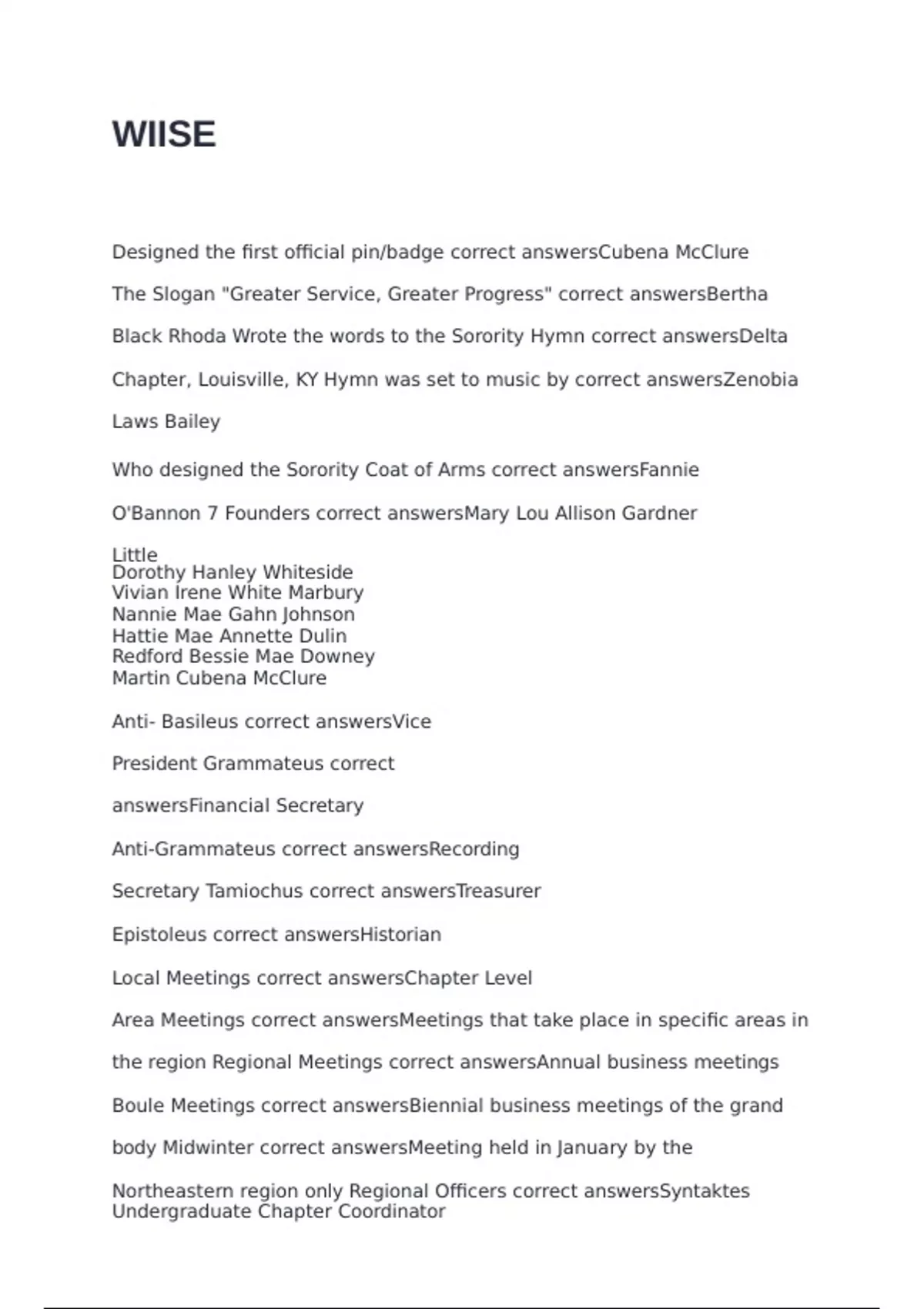 WIISE EXAM WITH 100% CORRECT ANSWERS 2025 - WIISE - Stuvia US