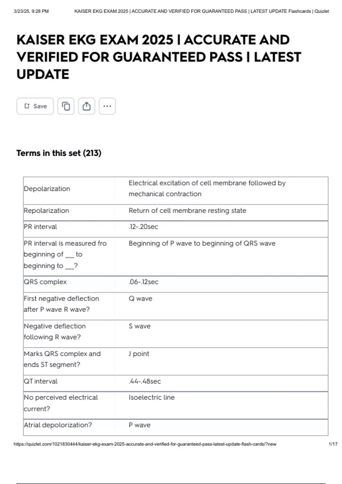 KAISER EKG EXAM 2025 | ACCURATE AND VERIFIED FOR GUARANTEED PASS ...