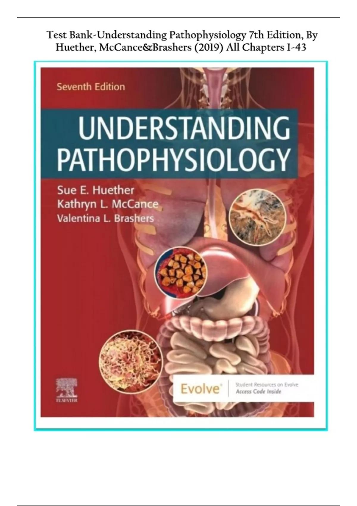 Test Bank-Understanding Pathophysiology 7th Edition, By Huether ...