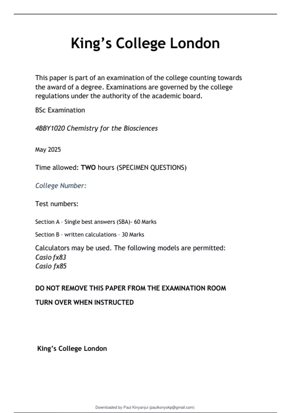 AQA-GCSE COMBINED SCIENCE: TRILOGY Chemistry PAPER MERGED QUESTION ...