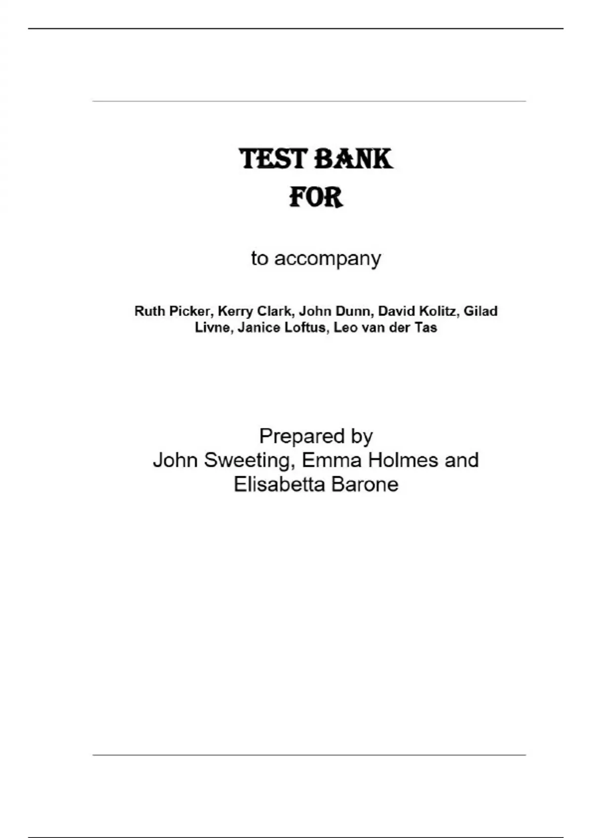 Test Bank For Applying IFRS Standards, 5th Edition by Ruth Picker, Leo ...