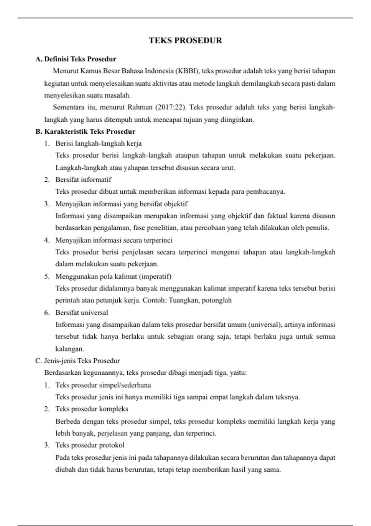 Materi kelas 11 tentang teks prosedur - Bahasa Indonesia - Stuvia US