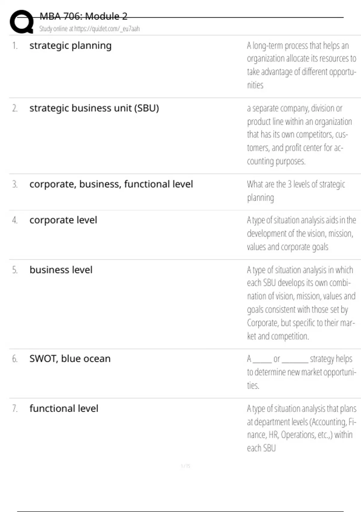 MBA 706 Module 2 |COMPLETE QUESTIONS WITH 100% RATED CORRECT ANSWERS ...