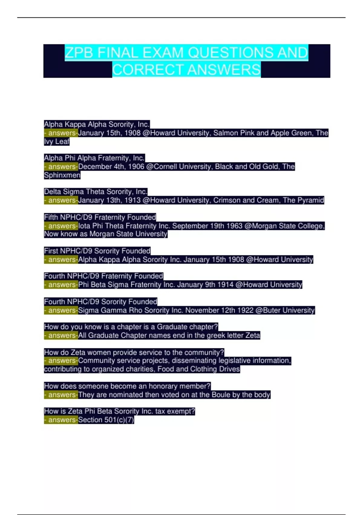 ZPB Final Exam 2025: Comprehensive Study Guide with Practice Questions ...