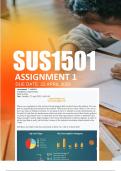 SUS1501 Assignment 7 2025 - Due 22 April 2025 - Sustainability and ...